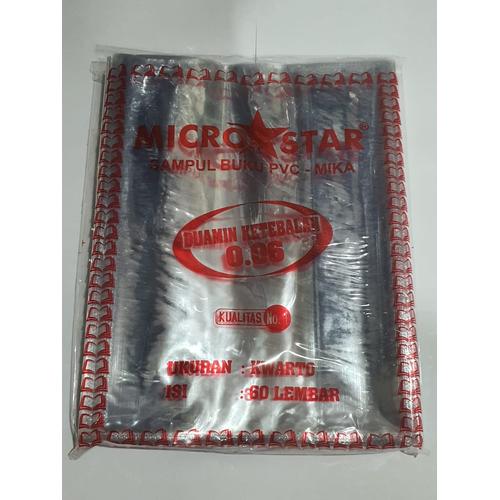 Jual Sampul Buku Plastik KWARTO Tebal Mika Micro Star isi 10 lembar ...