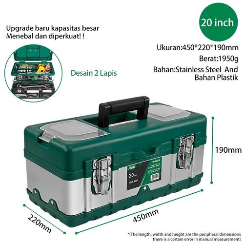 Jual Tool box Besar Besi tahan karat Perkakas Ukuran 20 inch baja ...