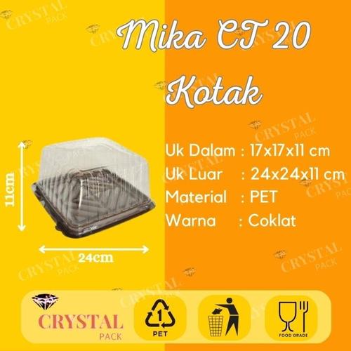 Jual 1 Dus Mika Tart CT 20 Kotak Mika Bolu Cake Mika Tumpeng - Kota ...