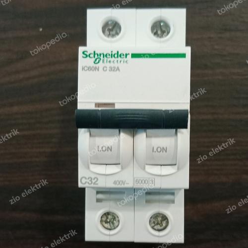 Jual MCB IC 60 N 32 amper x 2 phase schneider - Jakarta Pusat - zio elektrik | Tokopedia
