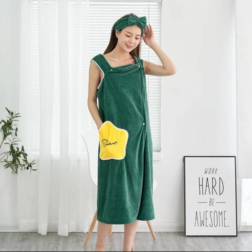 Jual Handuk Baju Kimono Wanita Gift Hampers Kado Renang Pantai - Hijau ...