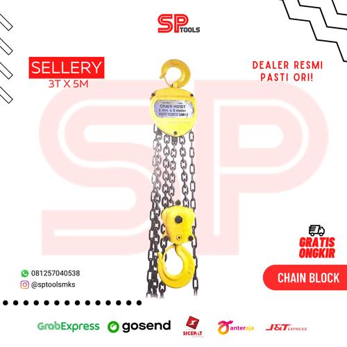 Jual CHAIN BLOCK / BLOK 3 TON X 5 METER / KATROL LIFT TAKEL 3T X 5M ...