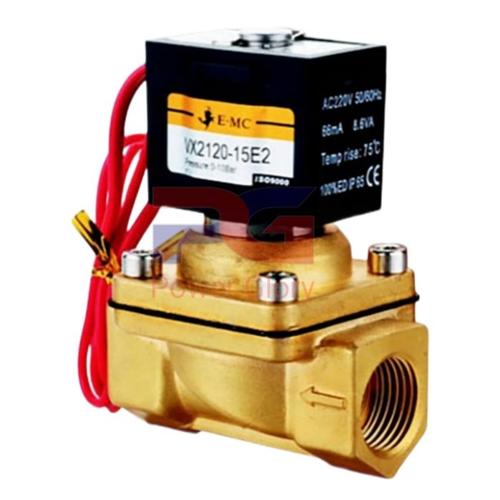 Jual VX2120-15 SOLENOID VALVE 2 WAY KUNINGAN EMC DRAT 1/2" INCH - AC220V - Jakarta Barat - Power ...