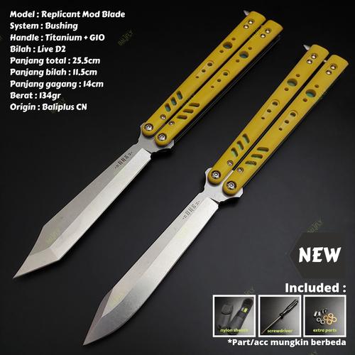 Jual Balisong Butterfly Knife Replicant - Yellow Alt - Kab. Banyumas ...