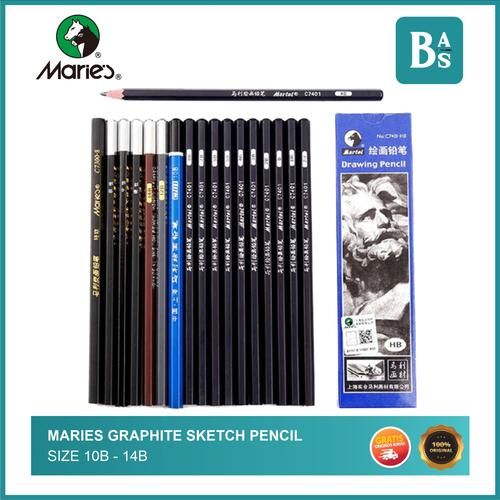 Jual Maries Graphite Sketch Pencil 10B - 14B - Kota Denpasar - Bali Art Supplies | Tokopedia