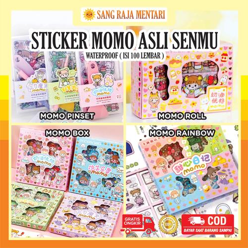 Jual Stiker Momo Waterproof Dapat Box isi 100 Lembar | Sticker Tumblr ...