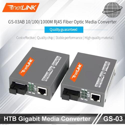 Jual Netlink HTB GS-03 Gigabit Media Converter RJ45 FO Netlink ...