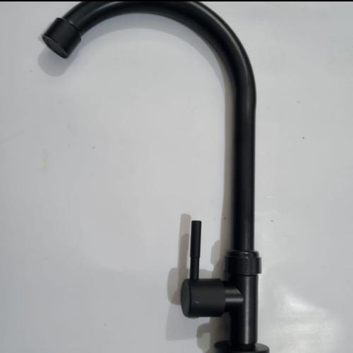 Jual Kran sink pipa stainless hitam / keran sink pipa meja - Jakarta ...