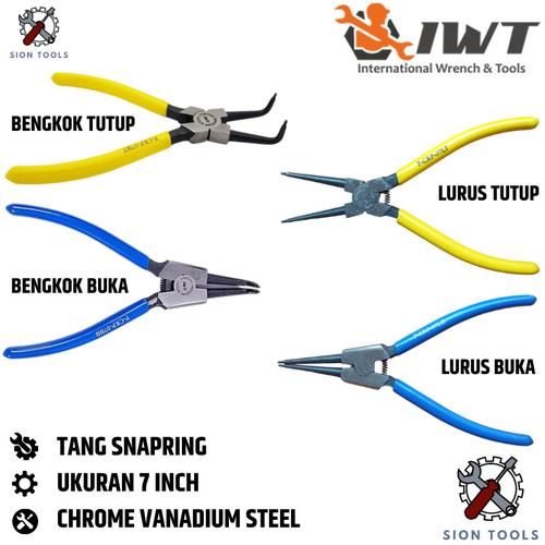 Jual IWT TANG SNAPRING CIRCLIP PLIER 13 INCH LURUS BENGKOK BUKA TUTUP ...