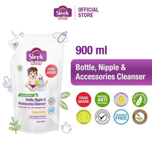 Jual SLEEK CUCI BOTOL 900ml / SLEEK BOTTLE, NIPPLE CLEANSER 900ml ...
