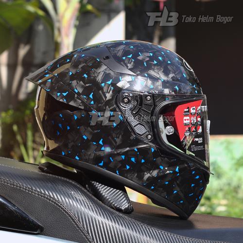 Jual KYT TT Course Carbon Graphic FORGET BLUE Repaint - L - Kab. Bogor ...