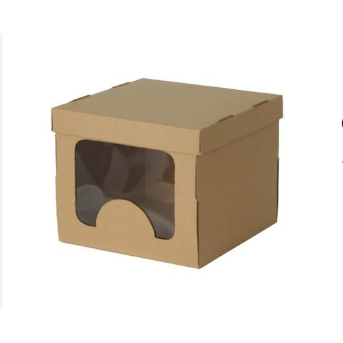 Jual Cake Box Kraf Polos dan Window Berbagai Ukuran 1 Pack isi 50 Pcs ...