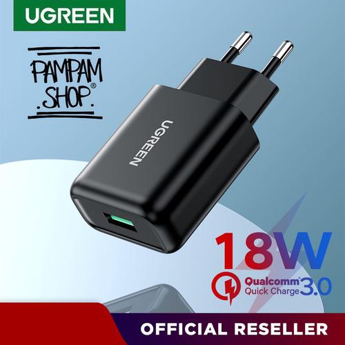 Jual UGREEN Adaptor Kepala Charger USB 2.4A 18W Fast Charging Casan ...
