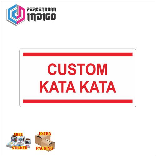 Jual sign papan akrilik acrylic custom kata kata - Kab. Bekasi ...