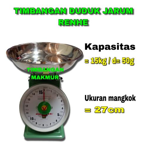 Jual Timbangan Duduk Jarum Bagus dan Murah RENHE Kapasitas 15kg - Jakarta Barat - Toko Timma ...