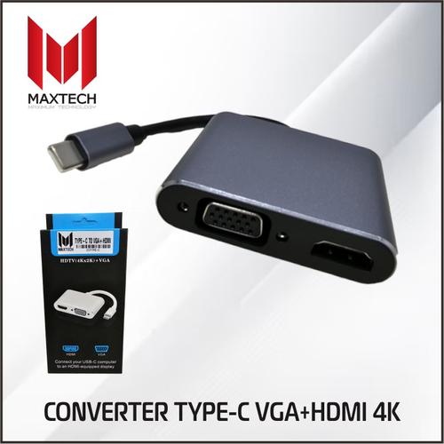 Jual CONVERTER USB TYPE C 2IN1 To HDMI DAN VGA Adapter - Kota Medan ...