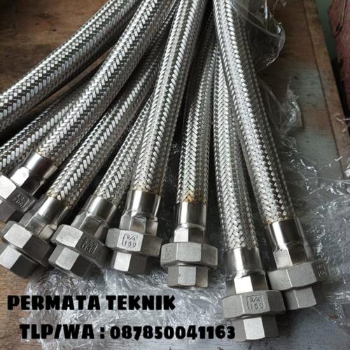 Jual flexible hose metal 1 inch x 60cm connector wm besi - Jakarta ...