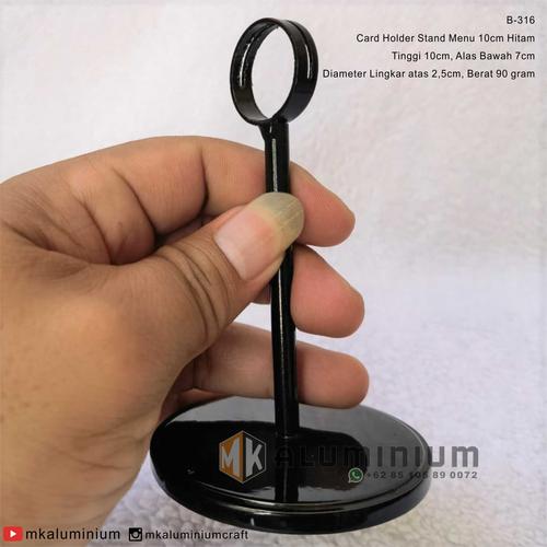 Jual Tiang Hitam Nomor Meja 10cm atau Card holder - Table Number Menu ...