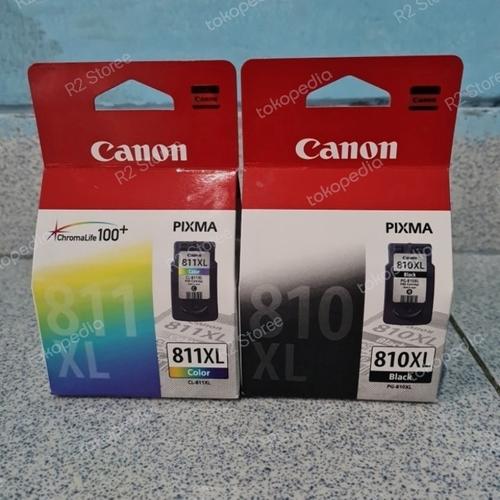Jual Tinta catridge canon 810XL black + 811XL color original for IP2770 ...