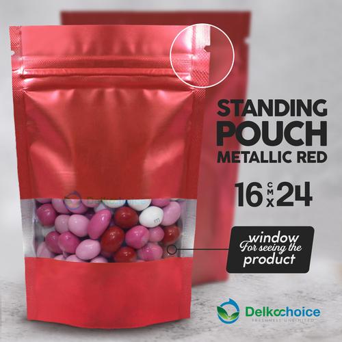 Jual Standing Pouch Ziplock Red Window Delkochoice Klip Makanan ...