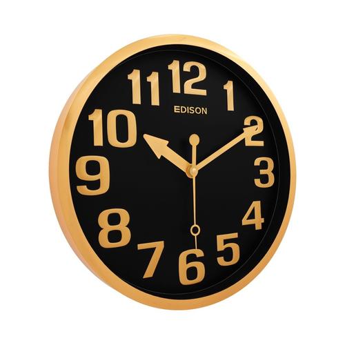 Jual Jam Dinding EDISON ES-362 T50 Modern Design - Silver-Black ...