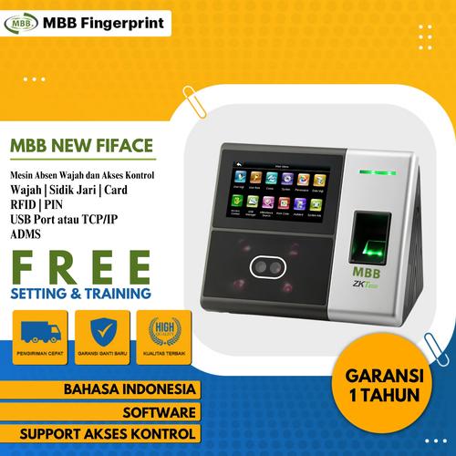 Jual Mesin Absen Wajah Fingerprint Card RFID MBB NEW FIFACE - ZKTeco ...