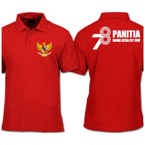 Jual Kaos Polo Baju Kerah PANITIA HUT 78 TAHUN indonesia custom ...