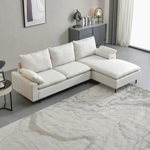Jual sofa L minimalis modern charlette ruang tamu keluarga sofa nyaman ...