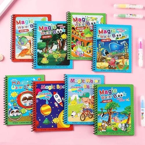 Jual J88 Magic Water Book Buku Gambar Magic Water Pen Buku Warna ...