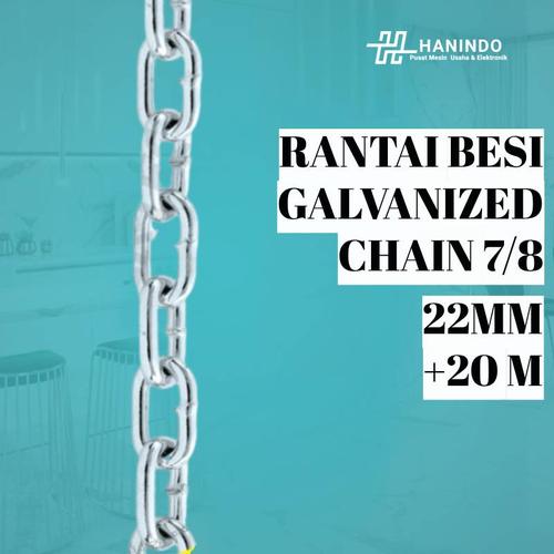 Jual Rantai Besi Galvanis 7/8" - 22mm Galvanized Chain POWERTEC ...