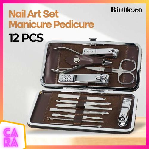 Promo Alat Meni Pedi Menicure Pedicure Gunting Kuku Set 12pcs Lengkap ...