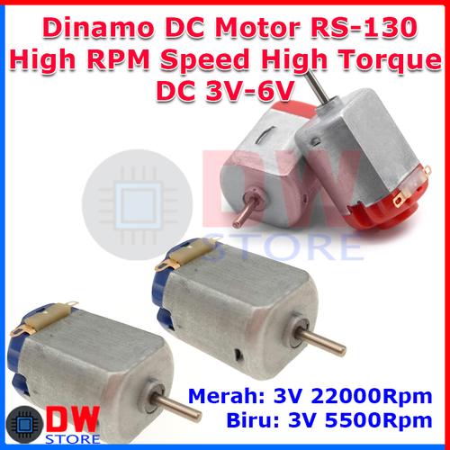 Jual Dinamo DC Motor RS-130 130 DC 3V High RPM Speed High Torque RC Car ...