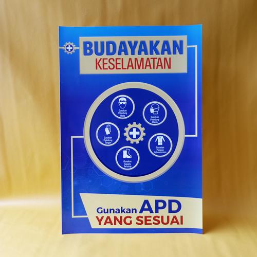 Jual Poster K3 | Budayakan Keselamatan | Poster Gunakan APD yang Sesuai ...