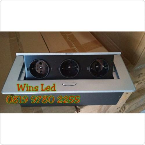 Jual Stop Kontak Meja Tanam Table Socket 3 Arde EU Colokan Stopkontak ...