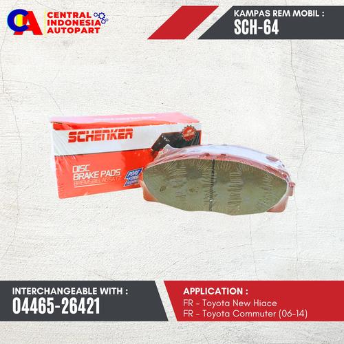 Jual Brake Pad Kampas Rem New Hiace Commuter 06-14 SCH-64 04465-26421 ...