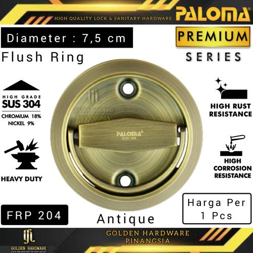 Jual HANDLE PINTU GAGANG TARIKAN BULAT FLUSH RING ANTIK PALOMA FRP 204 ...