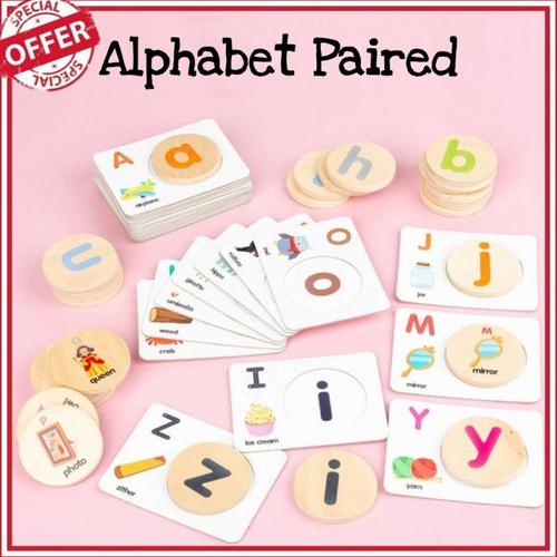 Jual alphabet paired / belajar abjad abc / huruf kecil kids / spelling ...