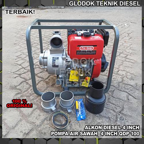 Jual Mesin Alkon Pompa Air Sawah Diesel 4 Inch Water Pump 4" Solar QDP 100 - Kota Tangerang ...