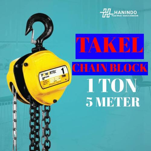 Jual Chain Block / Takel 1 Ton x 5 Meter POWERTEC - Kota Surabaya ...