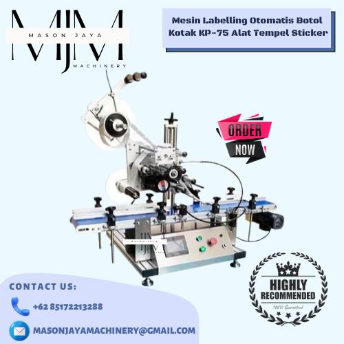 Jual Mesin Labelling Otomatis Botol Kotak Plat KP-75 Alat Tempel ...