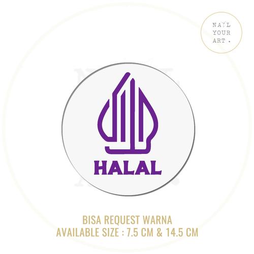 Promo Sign Akrilik H02 - LOGO HALAL BARU BULAT - Signage Cafe / Resto ...