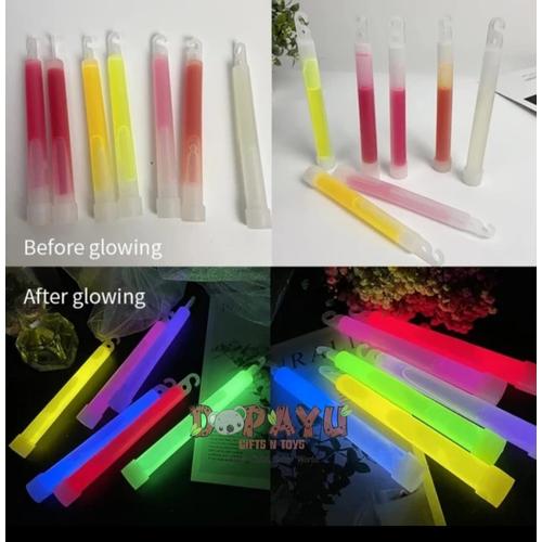 Jual GLOW STICK KALUNG STIK FOSFOR 6 INCH SATUAN LIGHT STICK TONGKAT ...