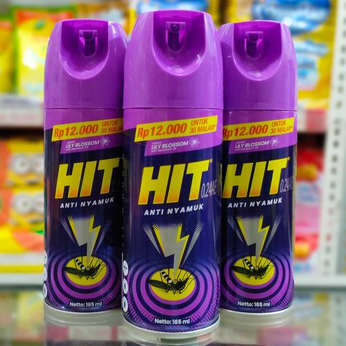 Jual HIT SPRAY 165 ML LILY BLOSSOM / HIT AEROSOL SEMPROT ANTI NYAMUK ...