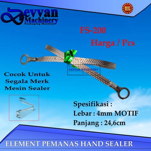 Promo FS-200 Heating Wire Element Pemanas Hand Impulse Sealer 4mm Motif ...