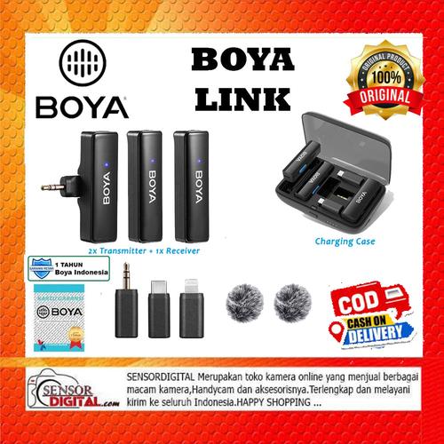 Promo BOYA LINK - BoyaLink All in One Wireless Microphone with Charging ...