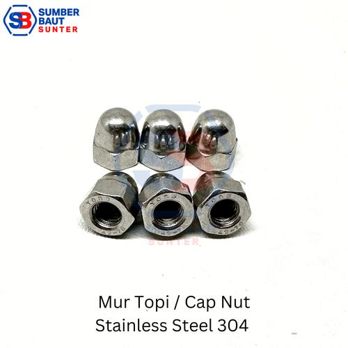 Jual M12 x 1.75 Cap Nut / Mur Topi Stainless Steel 304 - Jakarta Utara ...