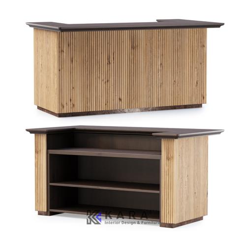 Jual Meja Bar Salur Two-Tone Finish / Meja Cafe / Kitchen Island /Bar ...