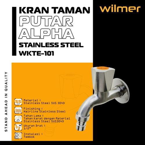 Promo Kran Taman Putar Stainless 1/2" / Kran Wilmer SS SUS304 WKTP-101 ...