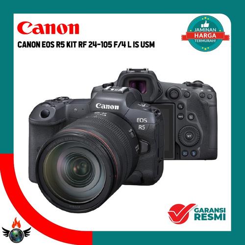 Jual Camera Canon EOS R5 Kit RF 24-105 f/4 L IS USM - Jakarta Pusat ...