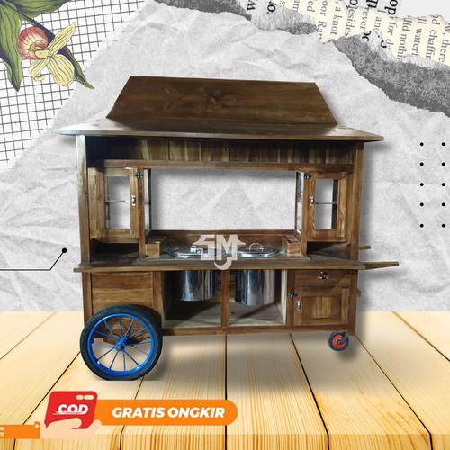 Jual Gerobak Jualan Paket Usaha Makanan Minuman Mie Ayam Bakso Joglo ...